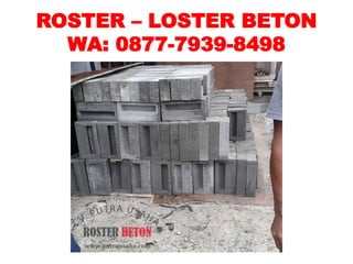 Roster beton minimalis lubang angin-ventilasi-loster batu malang ...