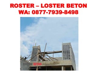 Roster beton minimalis lubang angin-ventilasi-loster batu malang ...