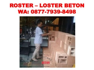 Roster beton minimalis lubang angin-ventilasi-loster batu malang ...