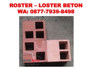 Roster beton minimalis lubang angin-ventilasi-loster karawang ...