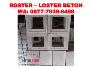 Roster beton minimalis lubang angin-ventilasi-loster karawang ...