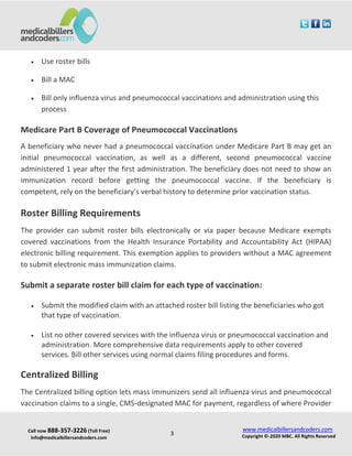 Roster Billing for Mass Immunizers | PDF