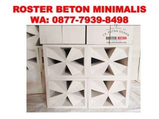 Roster putih roster beton minimalis di tangerang 087779398498 cv.putra ...