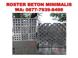 Roster putih roster beton minimalis di tangerang 087779398498 cv.putra ...