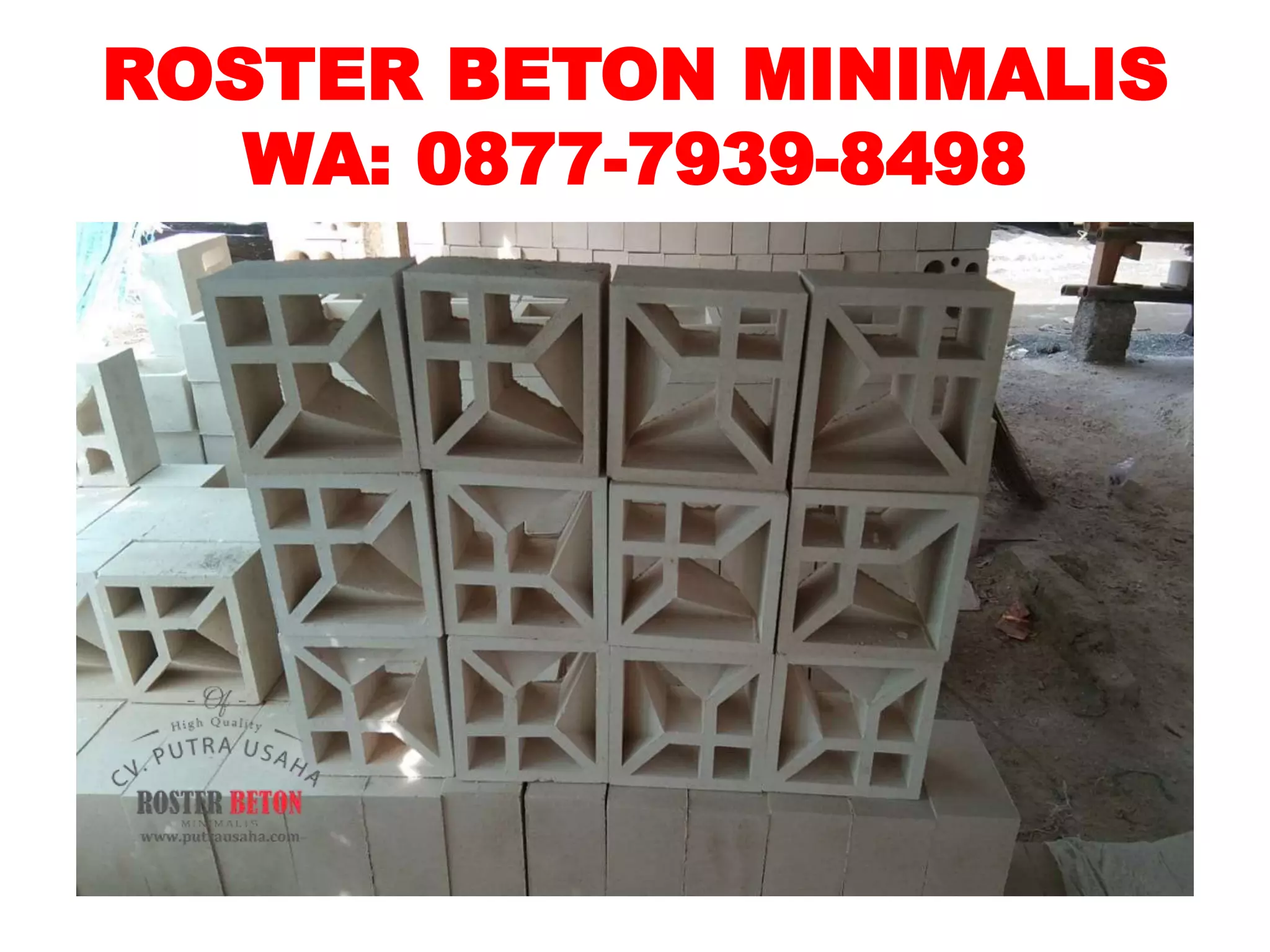 Roster putih roster beton minimalis di majalengka 087779398498 cv.putra ...