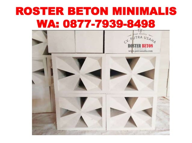 Roster putih roster beton minimalis di majalengka 087779398498 cv.putra ...