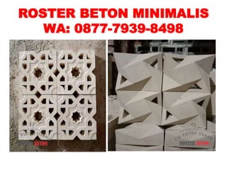 Roster putih roster beton minimalis di majalengka 087779398498 cv.putra ...