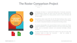 Comparing Roster Data Models: SIF Xpress, IMS Global, CEDS, and More | PPT