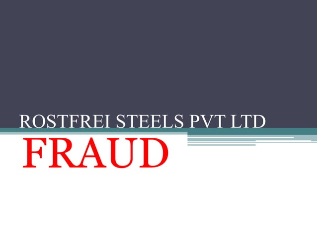 Rostfrei steels pvt ltd | PPT