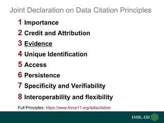 Citing data in research articles: principles, implementation, challenges - and the benefits of ...