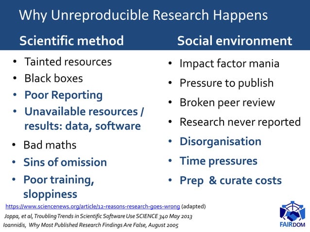Reproducible and citable data and models: an introduction. | PPT
