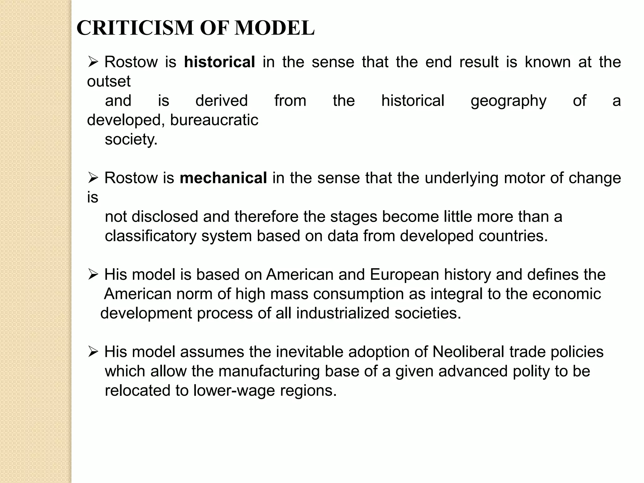 Rostow modernization model | PPTX