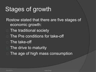 Rostows stages | PPTX