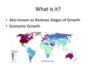 Rostows stages of developement | PPTX