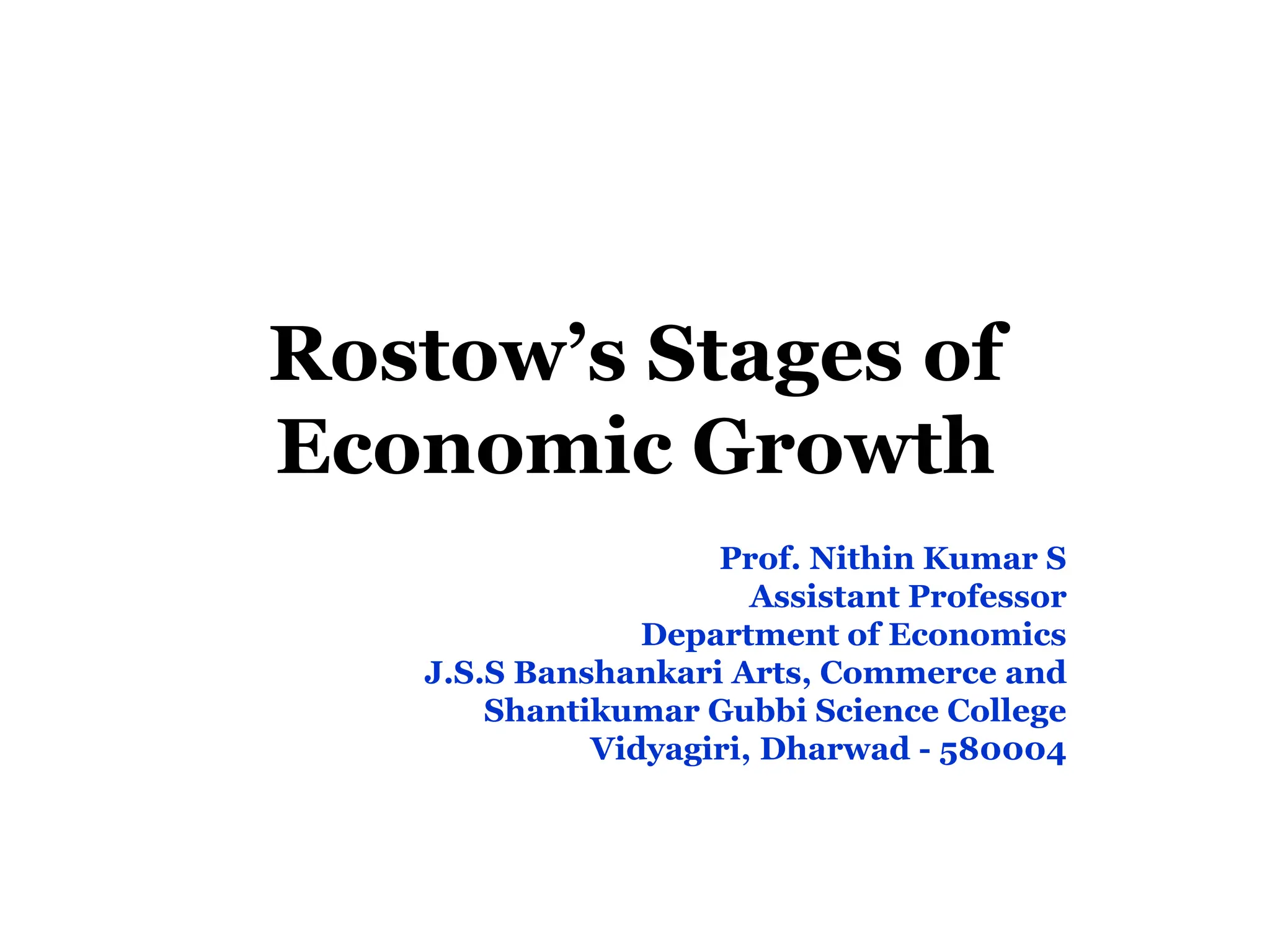 Rostow's Stages of Economic Growth.pptx