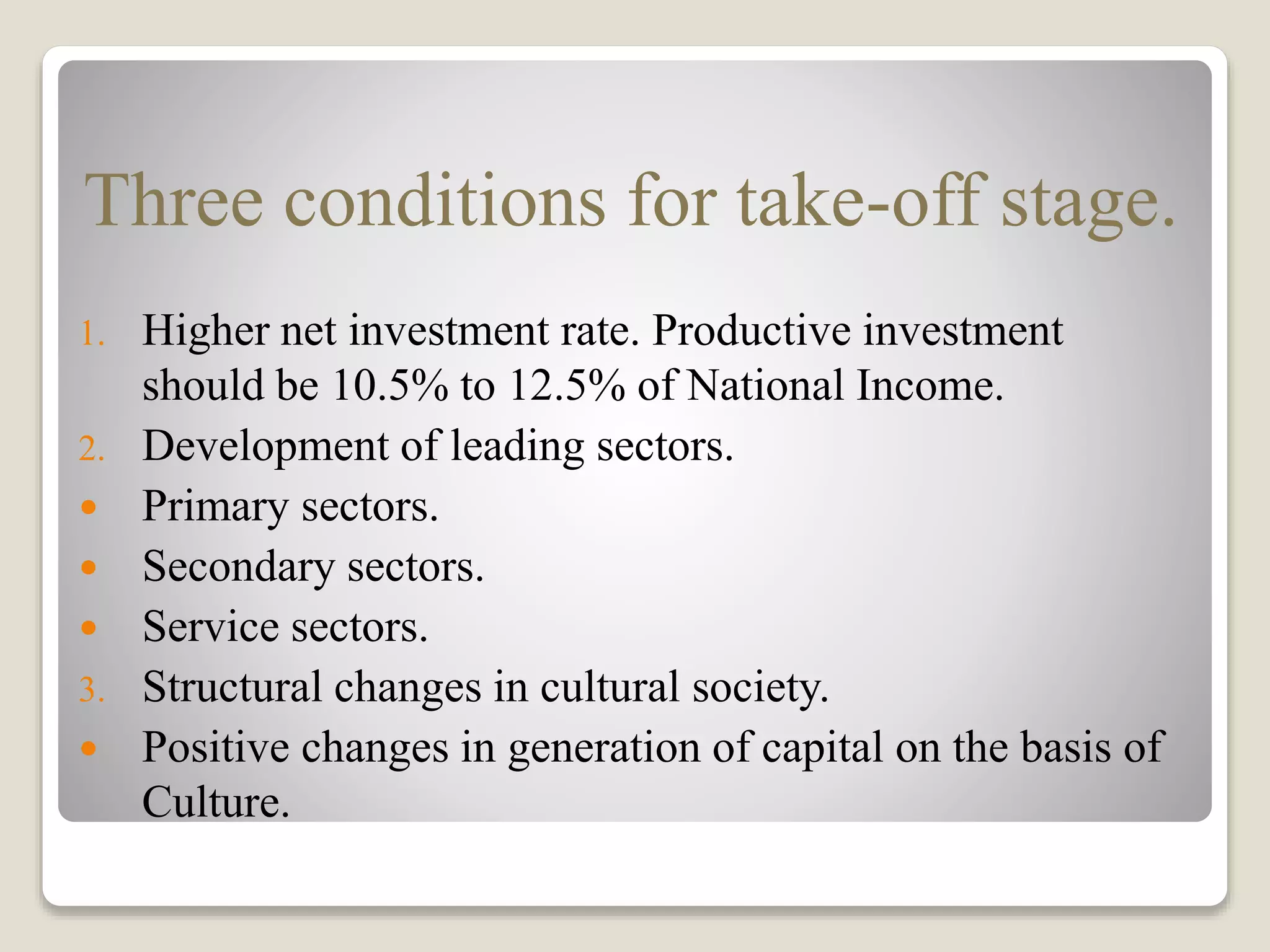 Rostow theory of economic growth | PPTX