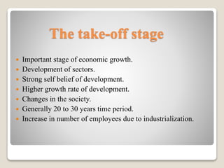 Rostow theory of economic growth | PPTX