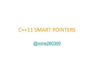 C++11 smart pointer | PPT
