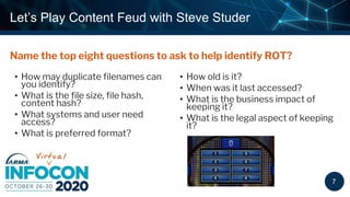 What’s Redundant, Obsolete, and Trivial Content (ROT) What’s Not? | PPTX