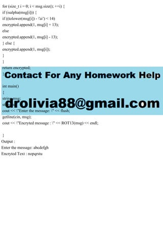 ROT13 (rotate by 13 places) is a simple letter substitution cipher t.pdf