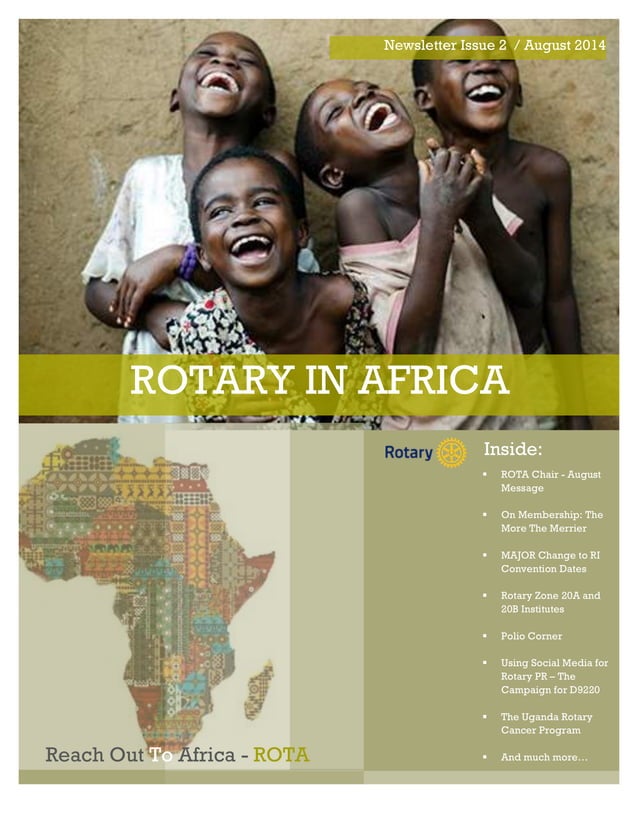 Rota newsletter- august 2014 | PDF