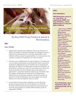 Rota newsletter- august 2014 | PDF