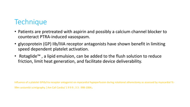 Rotablation | PPTX | Heart and Cardiovascular Diseases | Diseases and ...