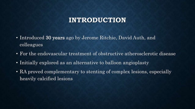 Rotablation - An overview | PPTX