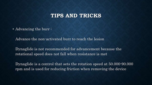 Rotablation - An overview | PPTX