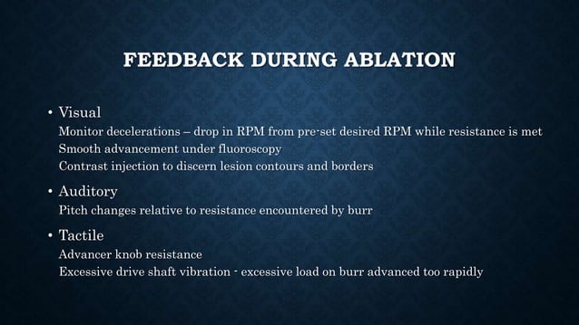 Rotablation - An overview | PPTX