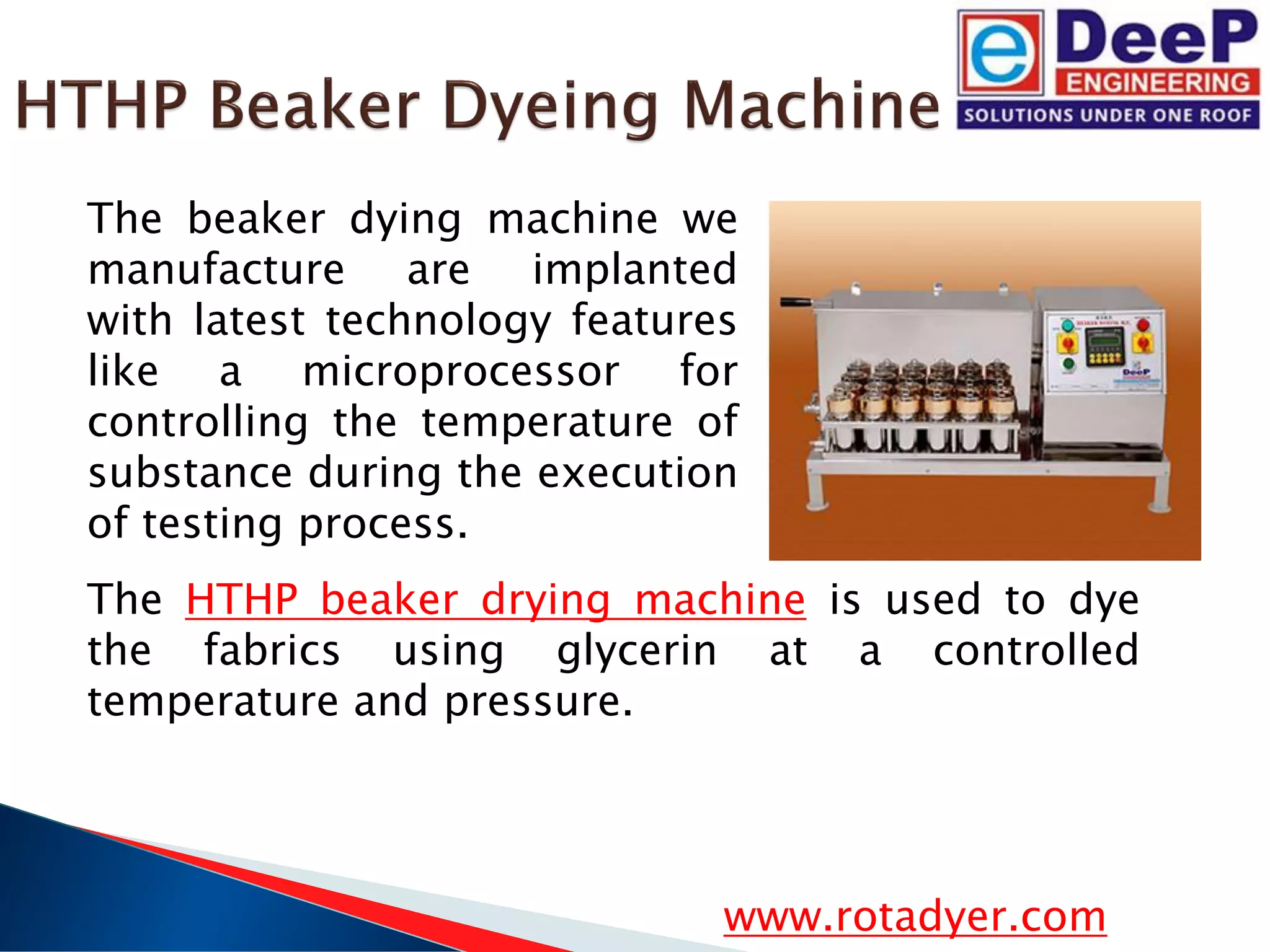 Rota Dyer Machine, Textile Testing Equipment like Hank Dyeing, Cotton ...