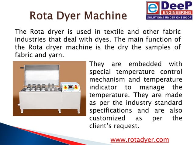 Rota Dyer Machine, Textile Testing Equipment like Hank Dyeing, Cotton ...