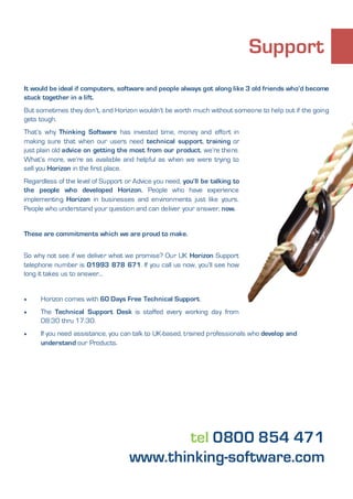 Thinking Software - Rota Horizon | PDF