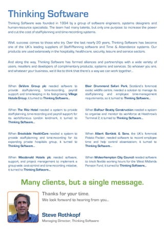 Thinking Software - Rota Horizon | PDF