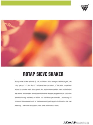 Rotap sieve shaker | PDF
