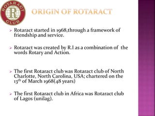 Rotaract club of lagos | PPTX