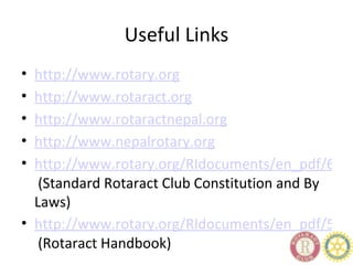 Rotaract Orientation / Introduction | PPT