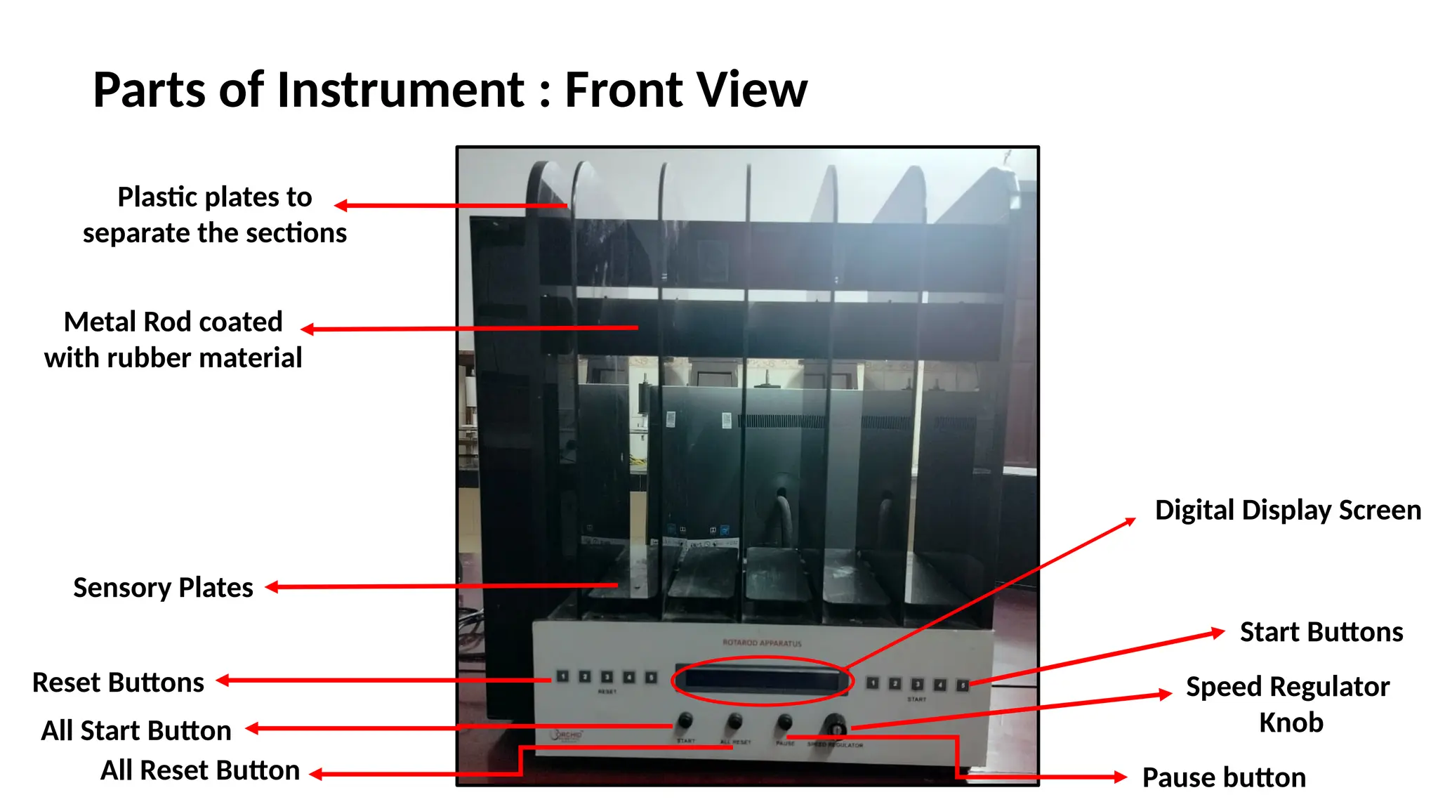Rotarod Apparatus, Standard Operating Procedure | PPTX