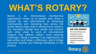Rotary BASICS | A Reference Guide for New Members | PPTX