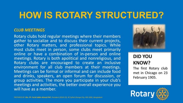 Rotary BASICS | A Reference Guide for New Members | PPTX