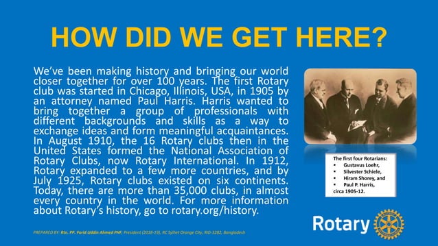 Rotary BASICS | A Reference Guide for New Members | PPTX