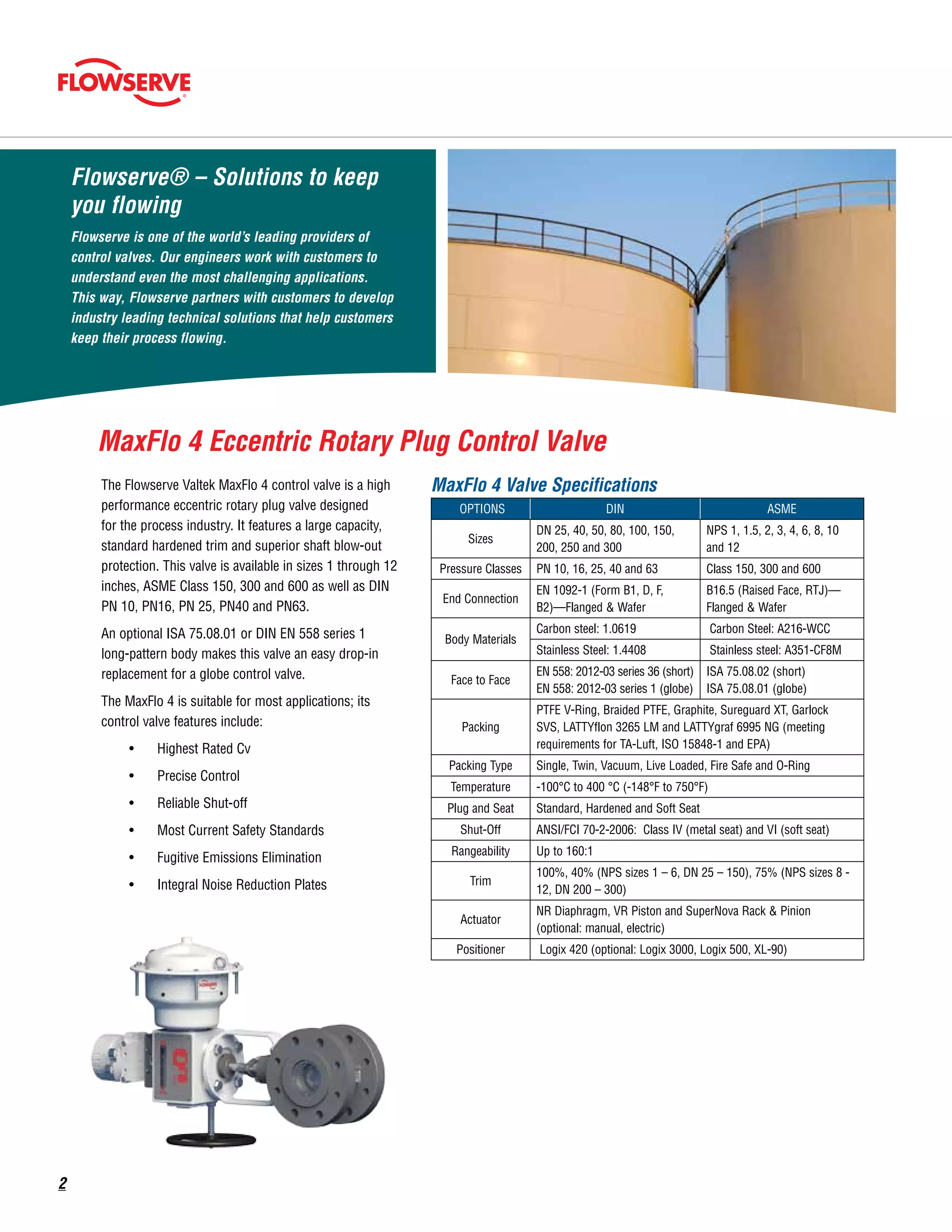 Eccentric Rotary Plug Industrial Control Valve | PDF