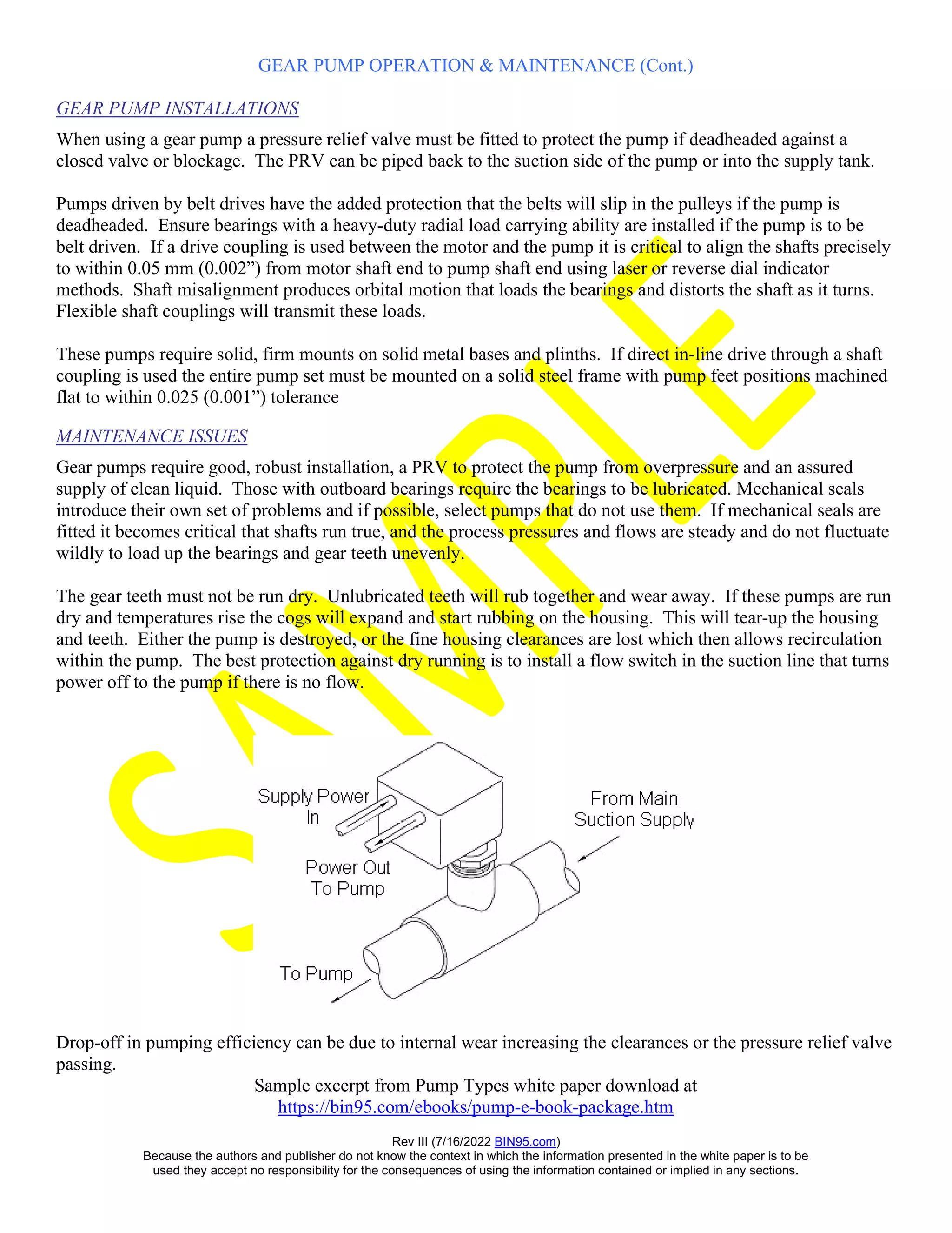 Rotary Gear Type Pump Whitepaper | PDF