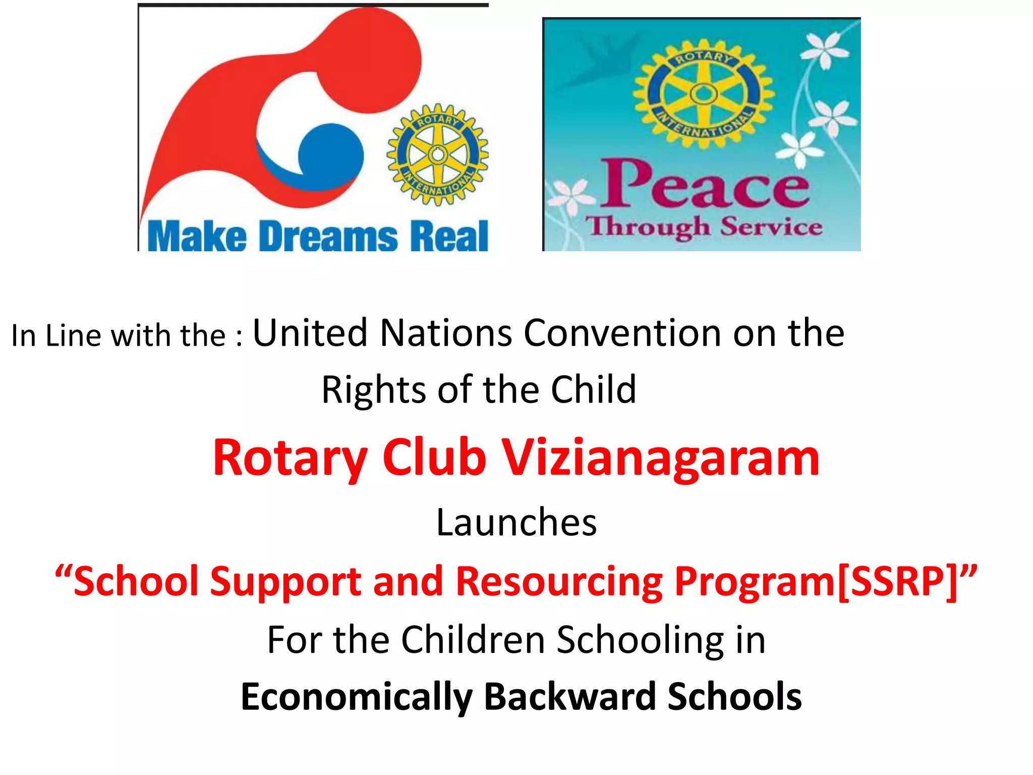 Rotary school-benches-project | PPTX