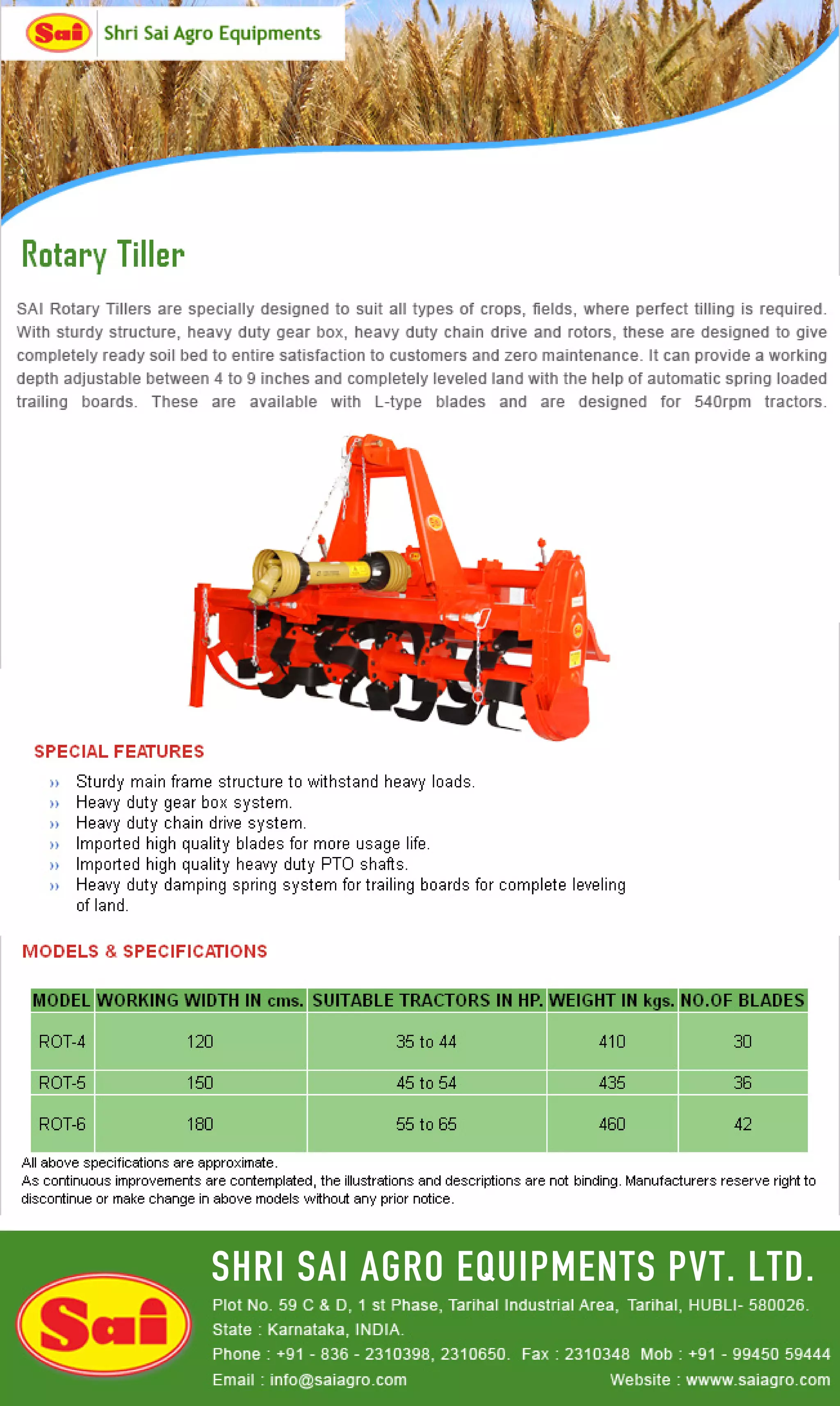 Rotary tiller | PDF