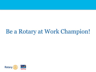 Rotary at work: Employment for people with disabilities | PPTX