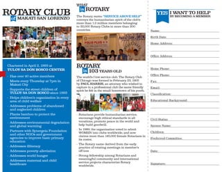 Rotary Club Brochure | PDF