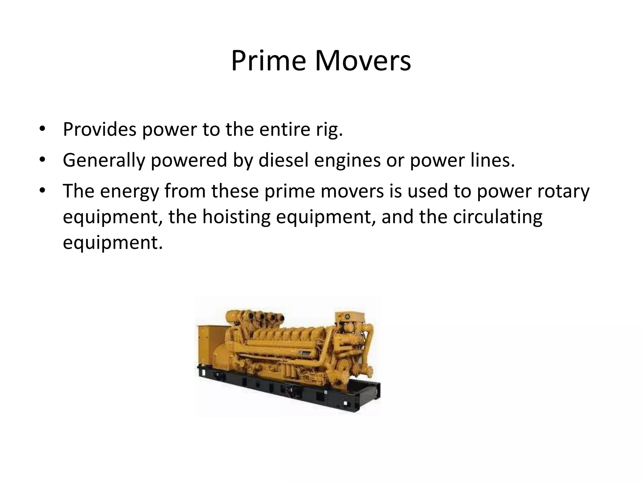 Rotary drilling rig (onshore) | PPTX