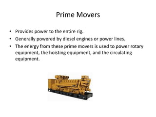 Rotary drilling rig (onshore) | PPTX