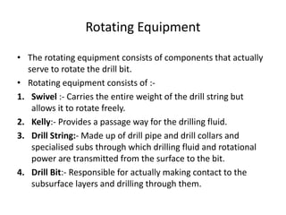 Rotary drilling rig (onshore) | PPTX